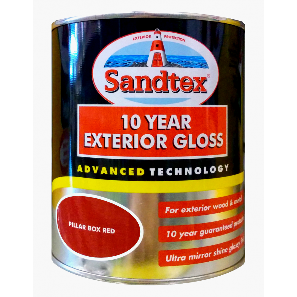 Sandtex Paint 750ML 10 Year Exterior Gloss Wood Metal All Colours Paint ...