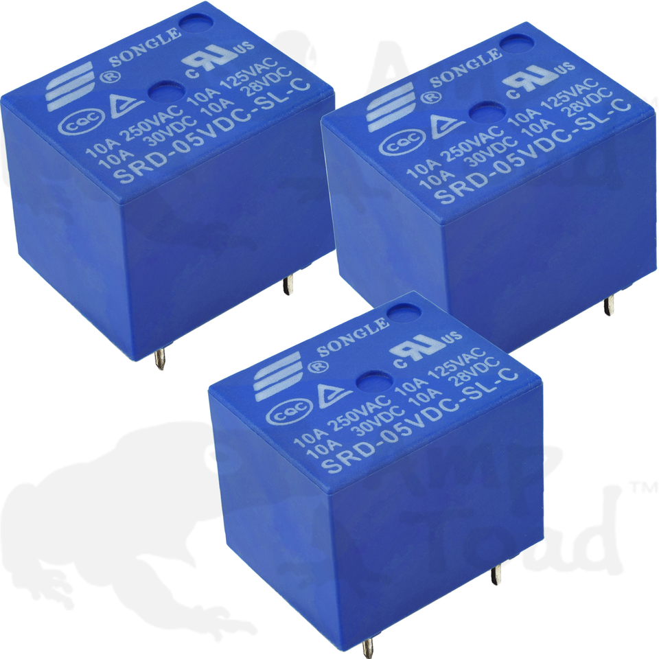Relay Switch SRD-05VDC-SL-C ( use with Arduino, TTL, Pi, DIY Projects ...
