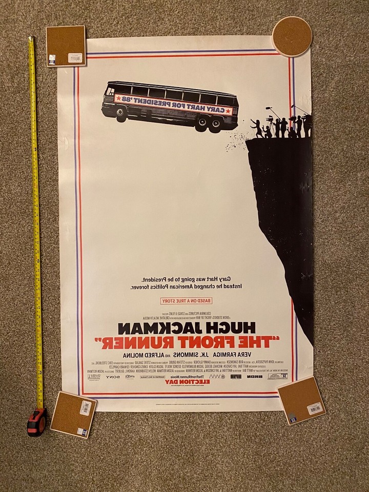The Front Runner - original D/S 27X40 movie poster - Hugh Jackman ...