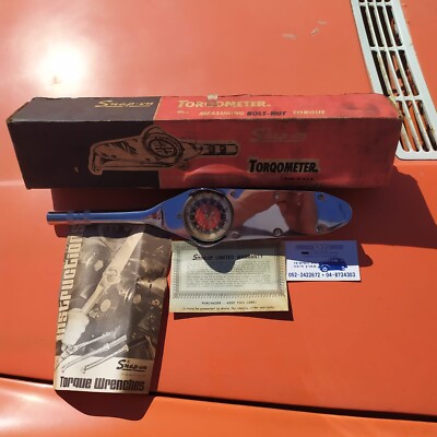 ORIGINAL Snap-on Tools USA ( 1/2" Drive )TORQOMETER 16" Torque Wrench ...
