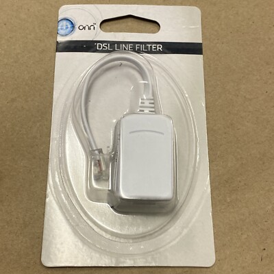 Onn DSL Line Filter Optimize ONB16TE015 White - SEALED NEW | eBay