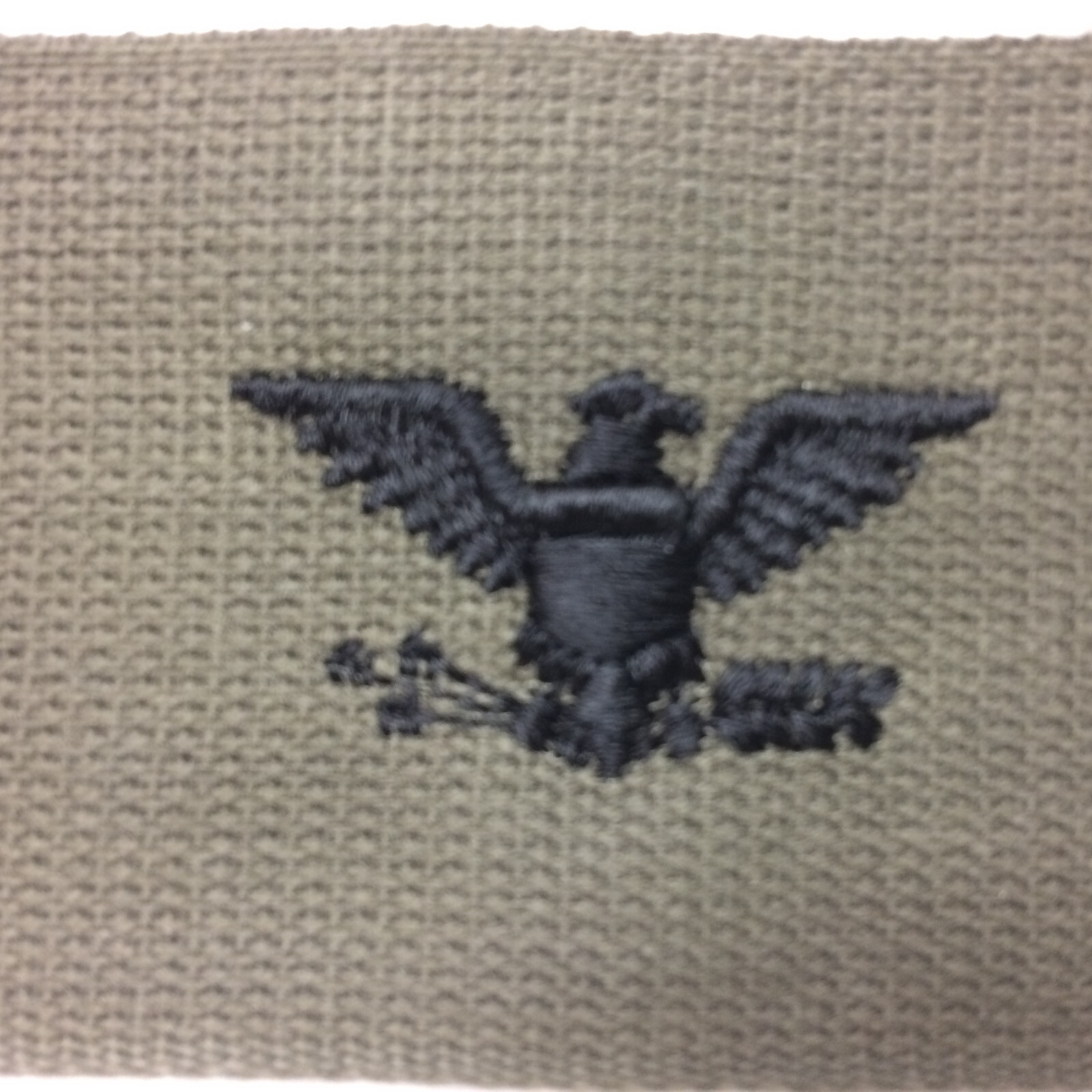 Vintage Military Army Shoulder Loop Insignia Colonel Hook Loop Back ...