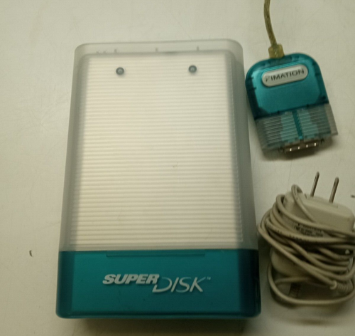 Imation Super Disk External USB Drive for Macintosh SD USB M Blue White ...