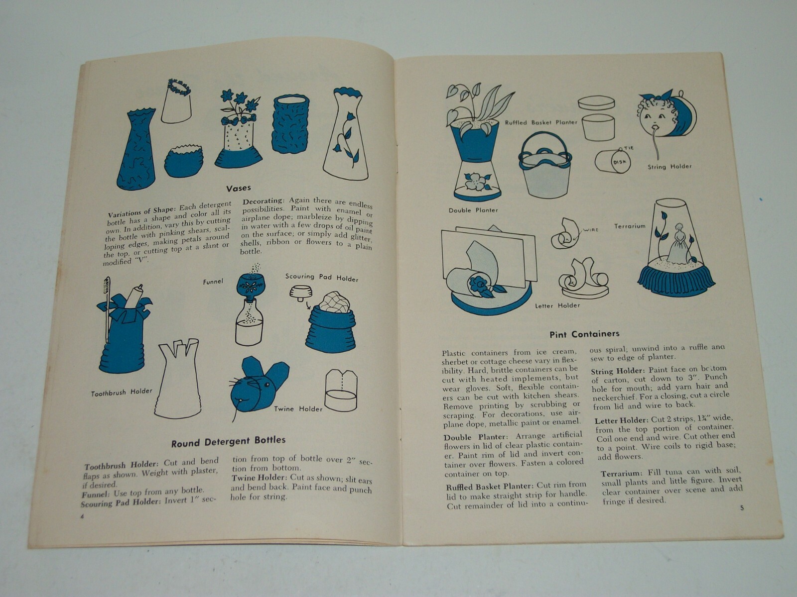 1964 PLASTIC PROJECTS Pack-O-Fun Recycling Kid's Crafts Clapper ...