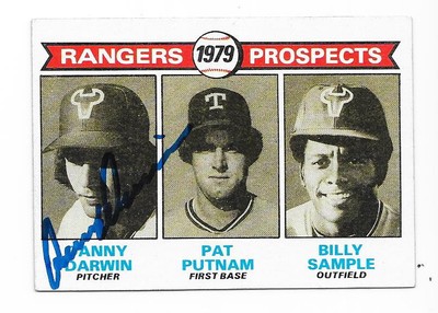 DANNY DARWIN 1979 TOPPS AUTOGRAPHED SIGNED # 713 TEXAS RANGERS | eBay