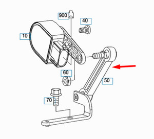 NEW MERCEDES-BENZ GLE W166 REAR LEFT LINK ROD A1663200932 OEM | eBay