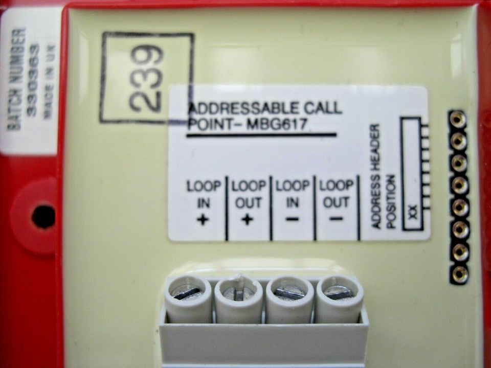 Menvier MBG 617 Waterproof Addressable Fire Alarm Call Point £37.50 ...