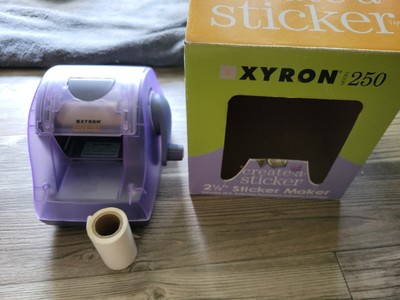 Xyron 250 Create A Sticker 2 1/2 in Sticker Maker | eBay