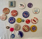 Vintage Lot of 20 Pinback Buttons Various Sizes | eBay