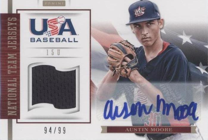 2012 Panini USA Baseball National Team - 15u National Team Austin Moore ...