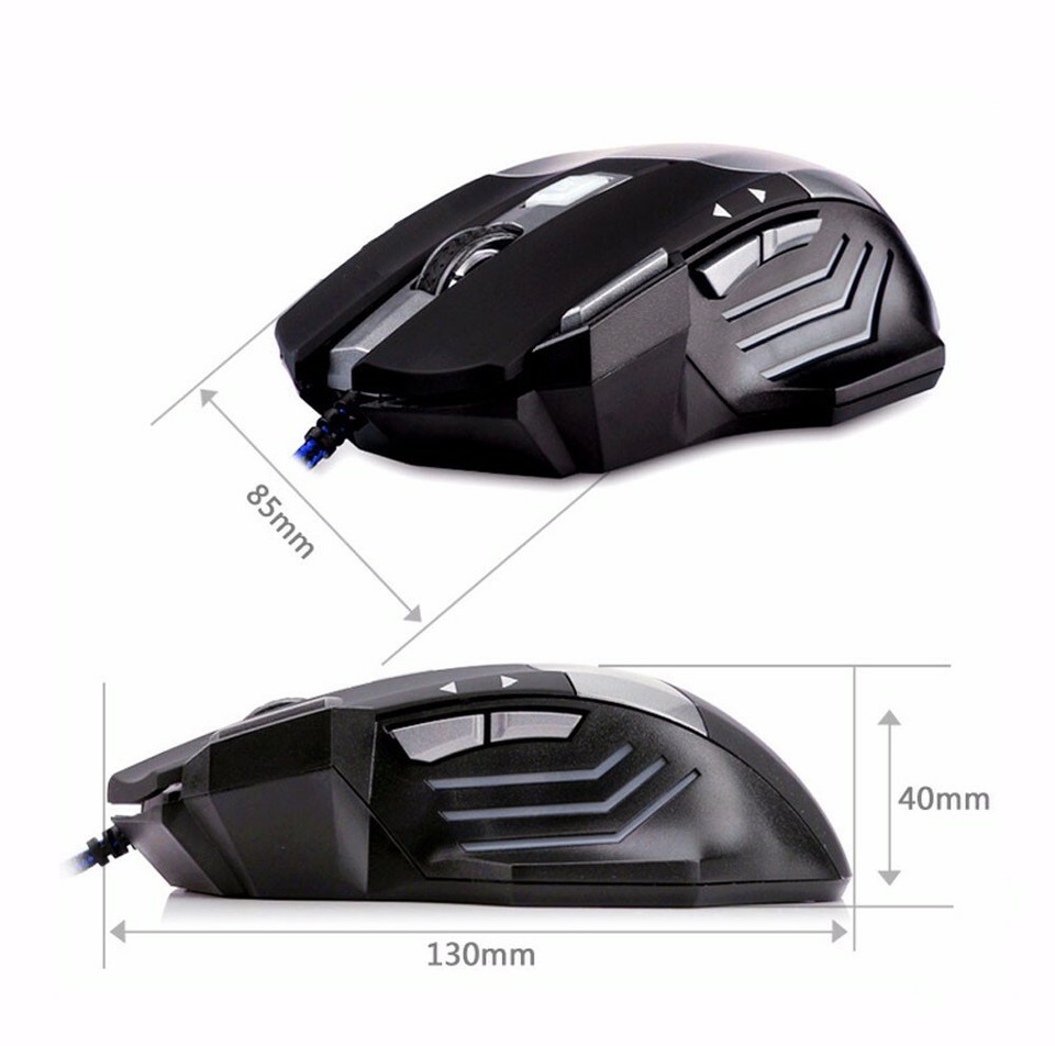Wired Ergonomic Mouse Gaming Mouse With 7 Buttons, 3200 DPI, LED ...