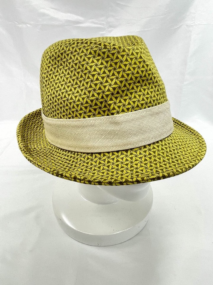 DRESS CODE INTERNATIONAL Men's Hat Unused Folded Cotton Size F Yellow ...