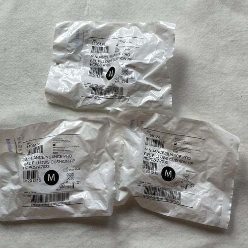 Philips Respironics Nuance Pro Gel Pillows Cushion Medium 3 Pack CPAP ...