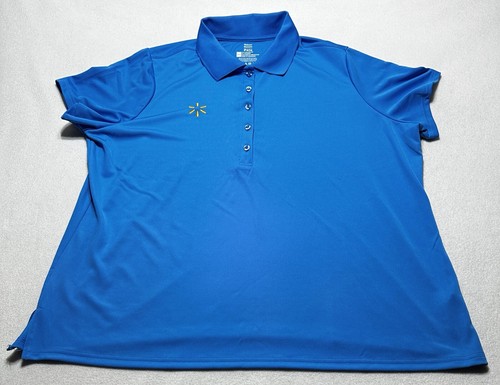 Walmart Associate Womens 2XL Polo Employee Uniform Blue XXL | eBay