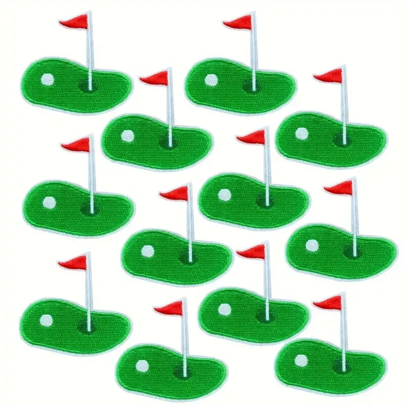 1 piece Golf Field Flag Iron-On Patch 2 1/2 x 2 1/4 inch | eBay