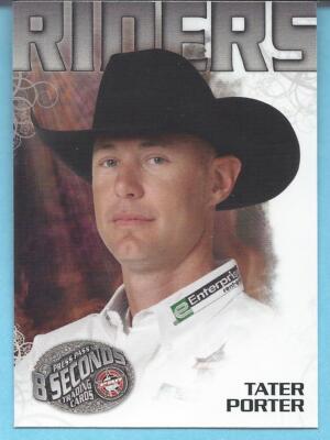 2010 Press Pass PBR 8 Seconds RIDERS Insert TATER PORTER Bull Riding FL ...