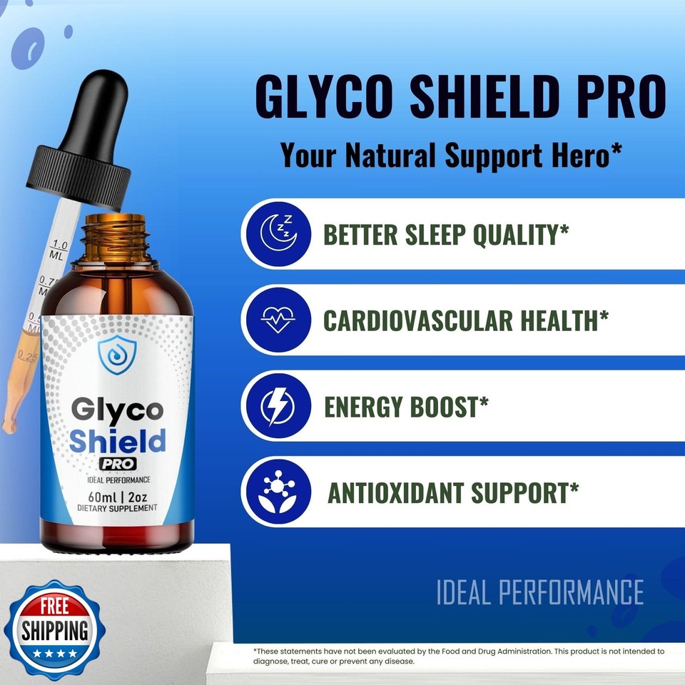 Glyco Shield Drops, Official GlycoShield Blood Formula Support ...