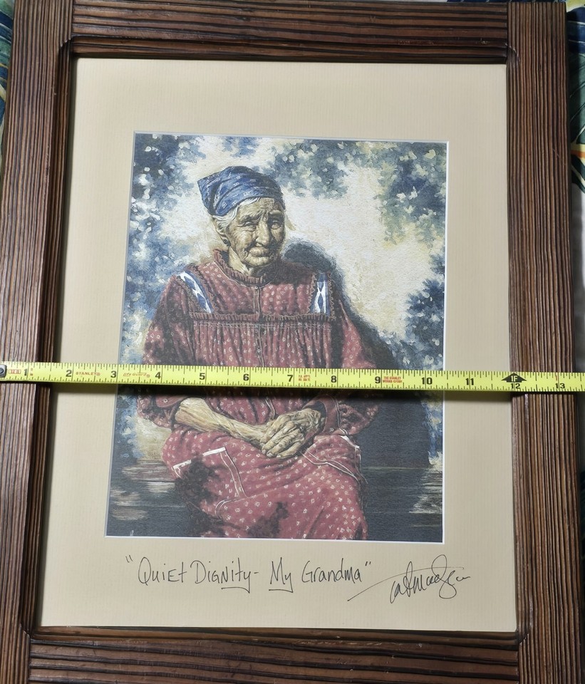 Quiet Dignity My Grandma by Talmadge Davis Signed Framed Print Unique ...