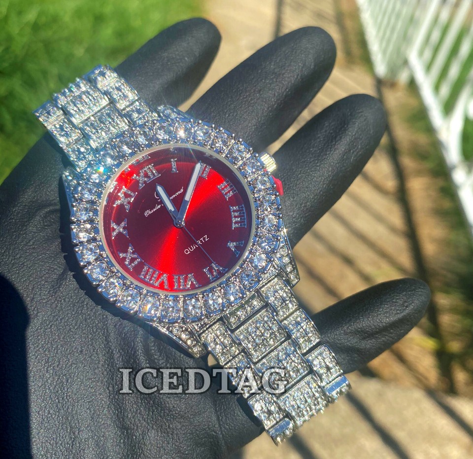 FULLY ICE OUT WOMEN'S BLING-ED LUXURY STYLISH COLORFUL DIAL TRENDY ...