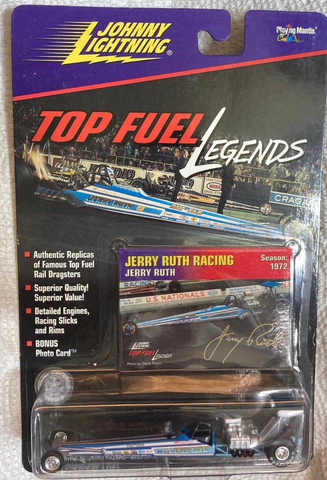 JOHNNY LIGHTNING 1972 JERRY RUTH RACING NHRA TOP FUEL LEGENDS DRAGSTER ...