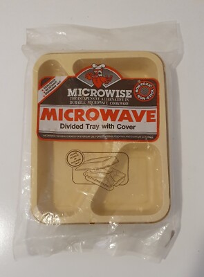 Vintage Microwise Divided Microwave Tray with Cover New | eBay Australia