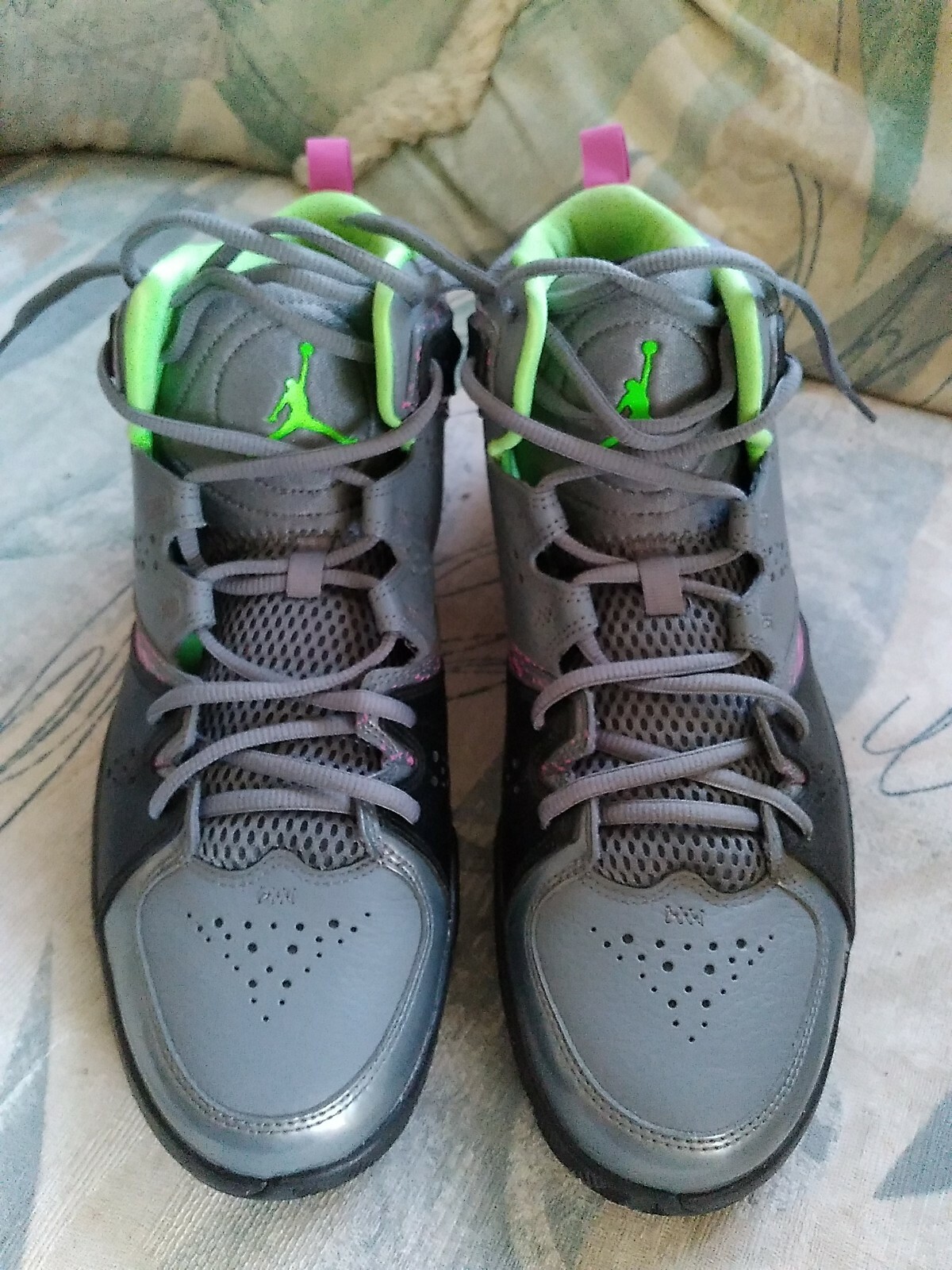 Nike Jordan Phase 23 Hoop 2 Gray Black Green Pink 602… - Gem