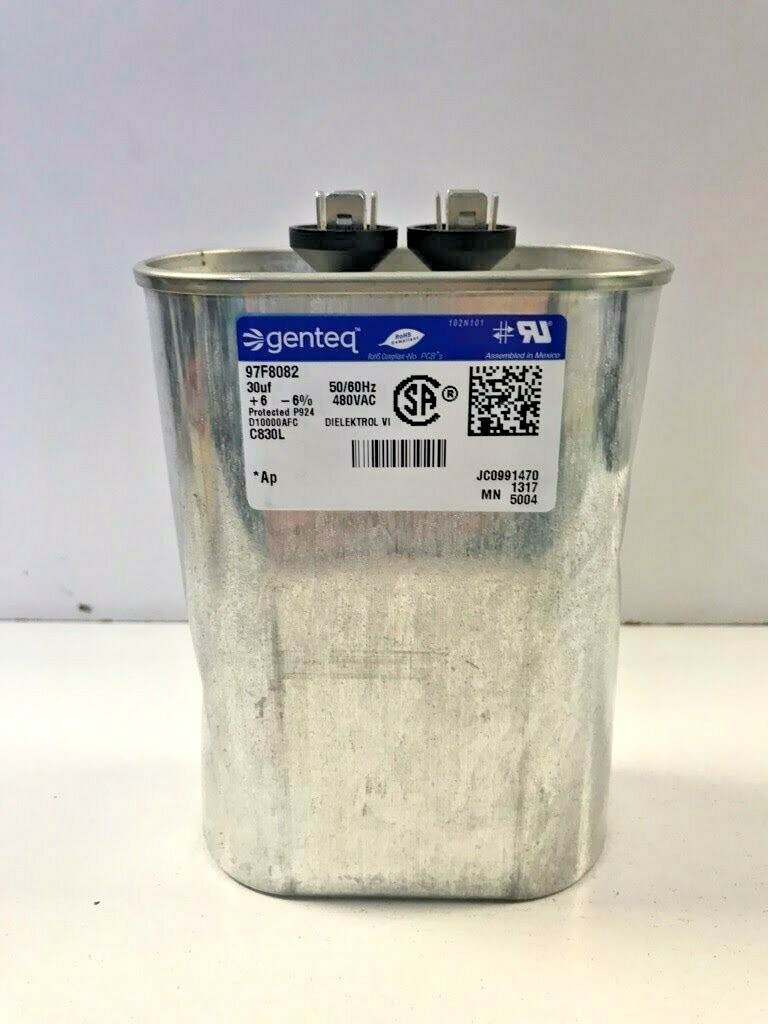 Capcom Capacitor Oval 30 uf MFD 480 Volt Fits GE Genteq Z97F8082 ...