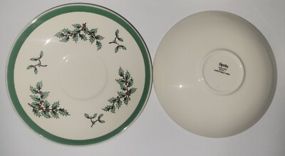 Spode Christmas Tree Saucer For Flat Cup 5.5” Diameter England, One | eBay