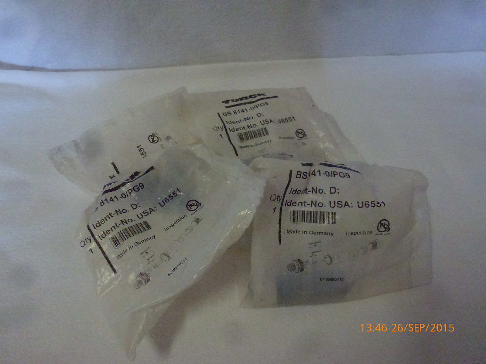 Turck BS 8141-0/PG9 U6551 Connector - Qty 4 - New | eBay