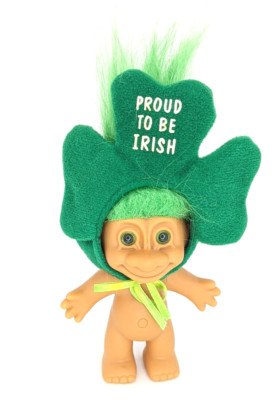 Vintage Russ Troll Doll Clover Irish Shamrock Troll St Patrick's Day ...