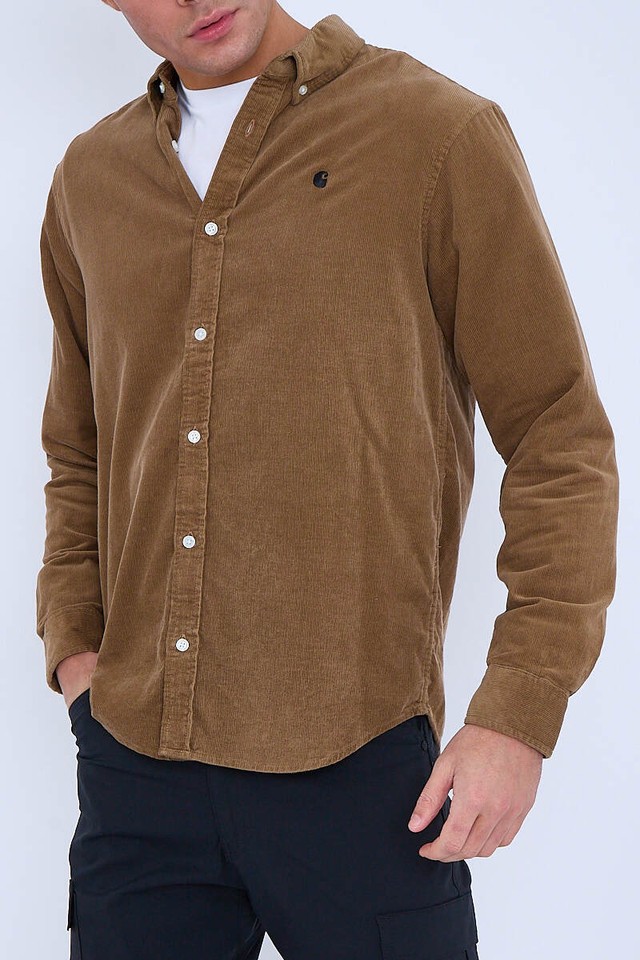 Mens Carhartt WIP Madison Corduroy Cord Shirt Jacket Cotton Shacket ...