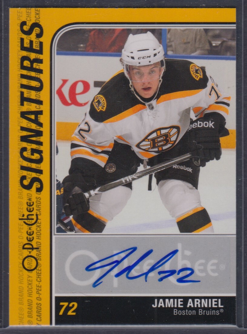 JAMIE ARNIEL, 2011 O-Pee-Chee Signatures #OS-JA, Auto, Bruins | eBay