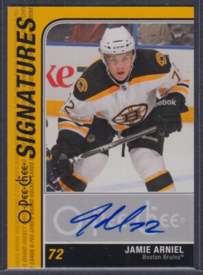 JAMIE ARNIEL, 2011 O-Pee-Chee Signatures #OS-JA, Auto, Bruins | eBay