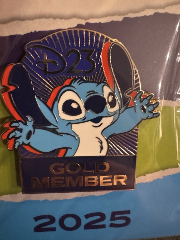 D23 Gold Member 2025 Gift - Stitch Pin - Disney Fan Club Exclusive Pin ...
