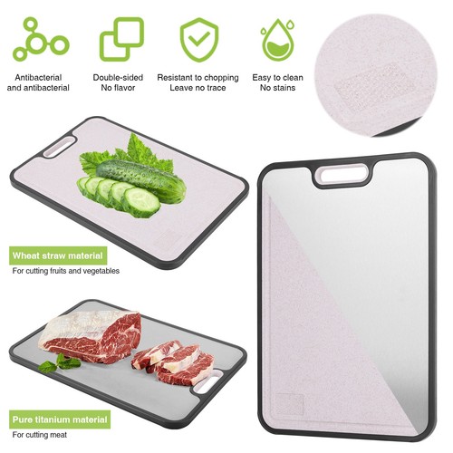 Rounded Edge Cutting Board Reusable Large Meat Chopping Board for Safe ...