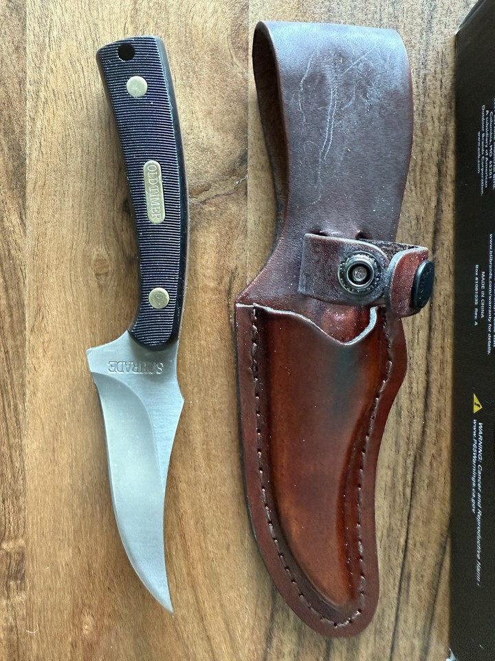 Old Timer - Fixed Blade Knife - Leather Sheath - Model 1520TL | eBay