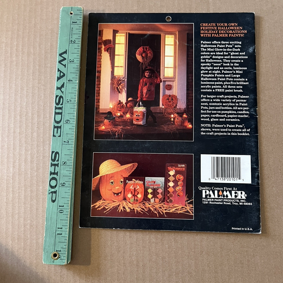 Vintage Palmer Painted Pumpkins & Other Halloween Fun Projects Booklet ...