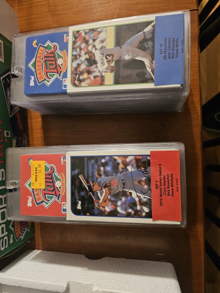 1989 Topps Baseball Talk Collection Complete Set & Sports Talk Player NEW in Box | eBay