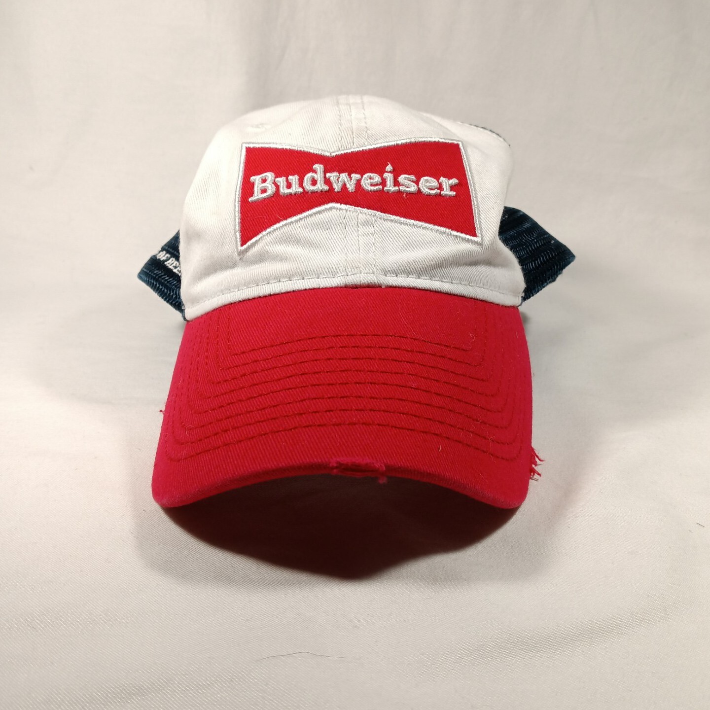 Budweiser-Busch Adjustable Snapback Trucker Cap Red White Blue King Of ...