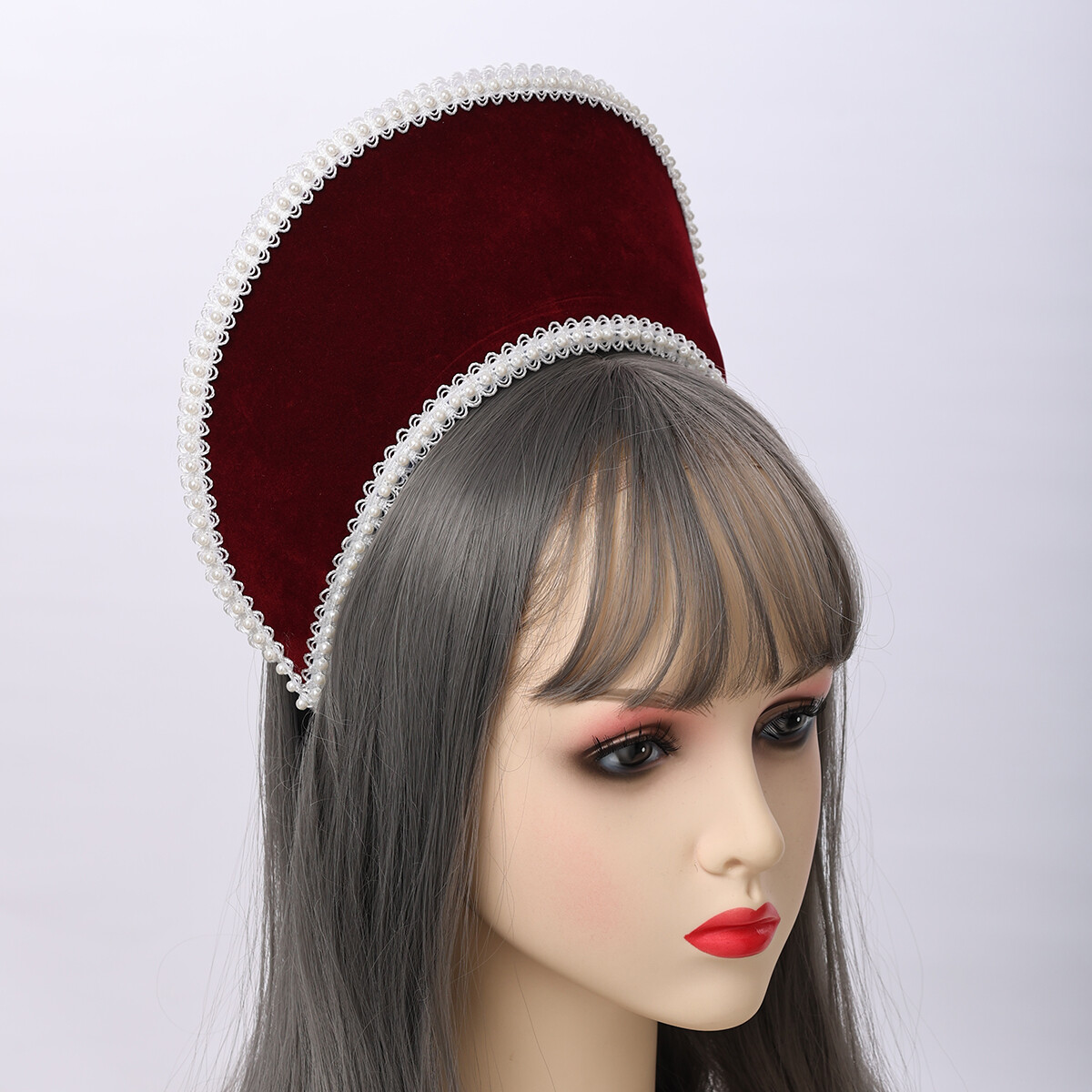 Renaissance Women Tudor Headpiece Medieval Royal French Hood Coronet ...