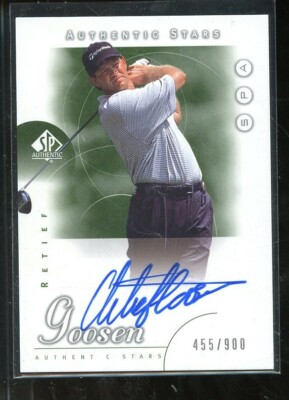 GOLF CERTIFIED AUTOGRAPH #455/900 RETIEF GOOSEN MINT E011999 | eBay