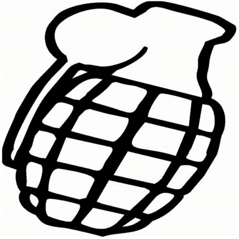 GRENADE FUNNY BUMPER STICKER | eBay
