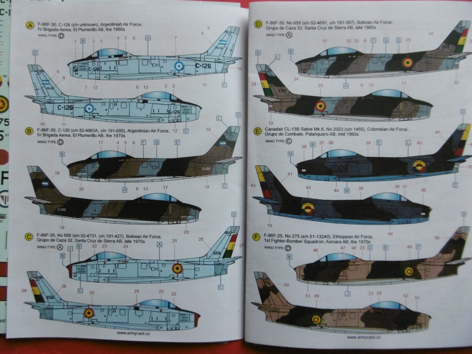 F-86F SABRE & Canadair Sabre_ 1/72 ACD Decals | eBay