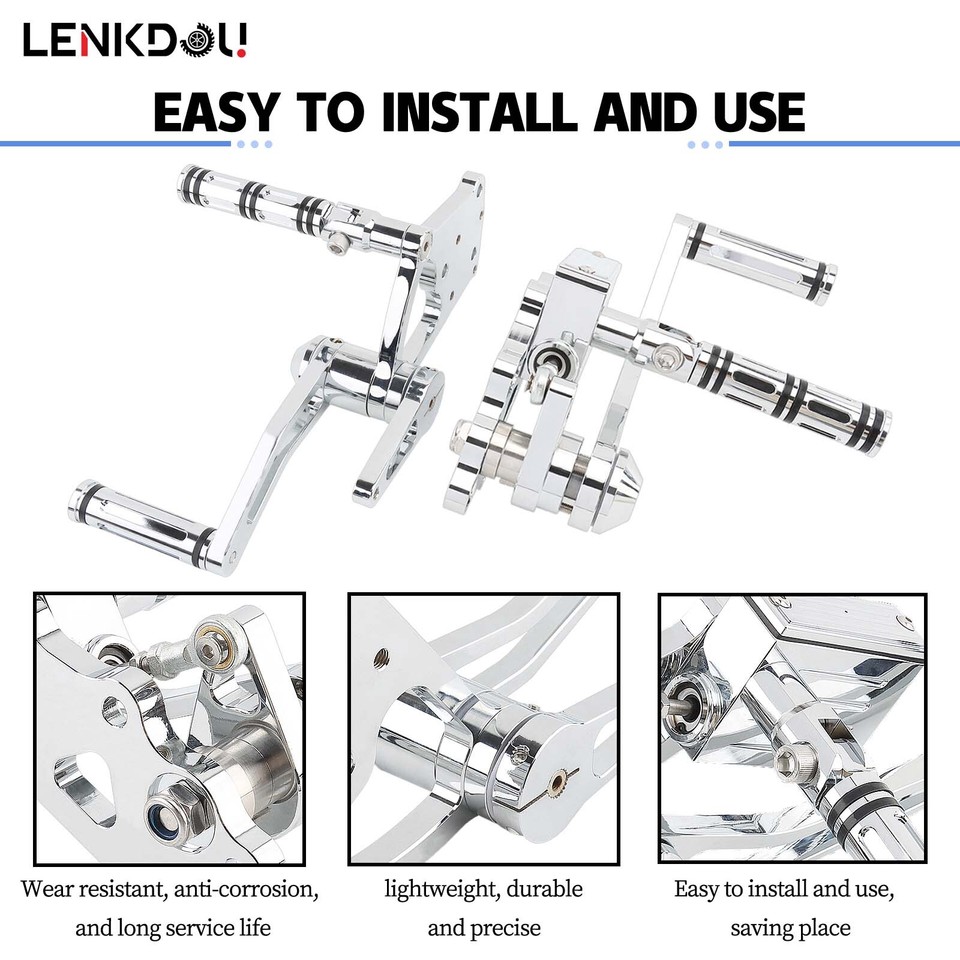 CNC Billet Forward Controls For Softail FLSTC FXSTD FLSTF FLSTN 00-17 ...