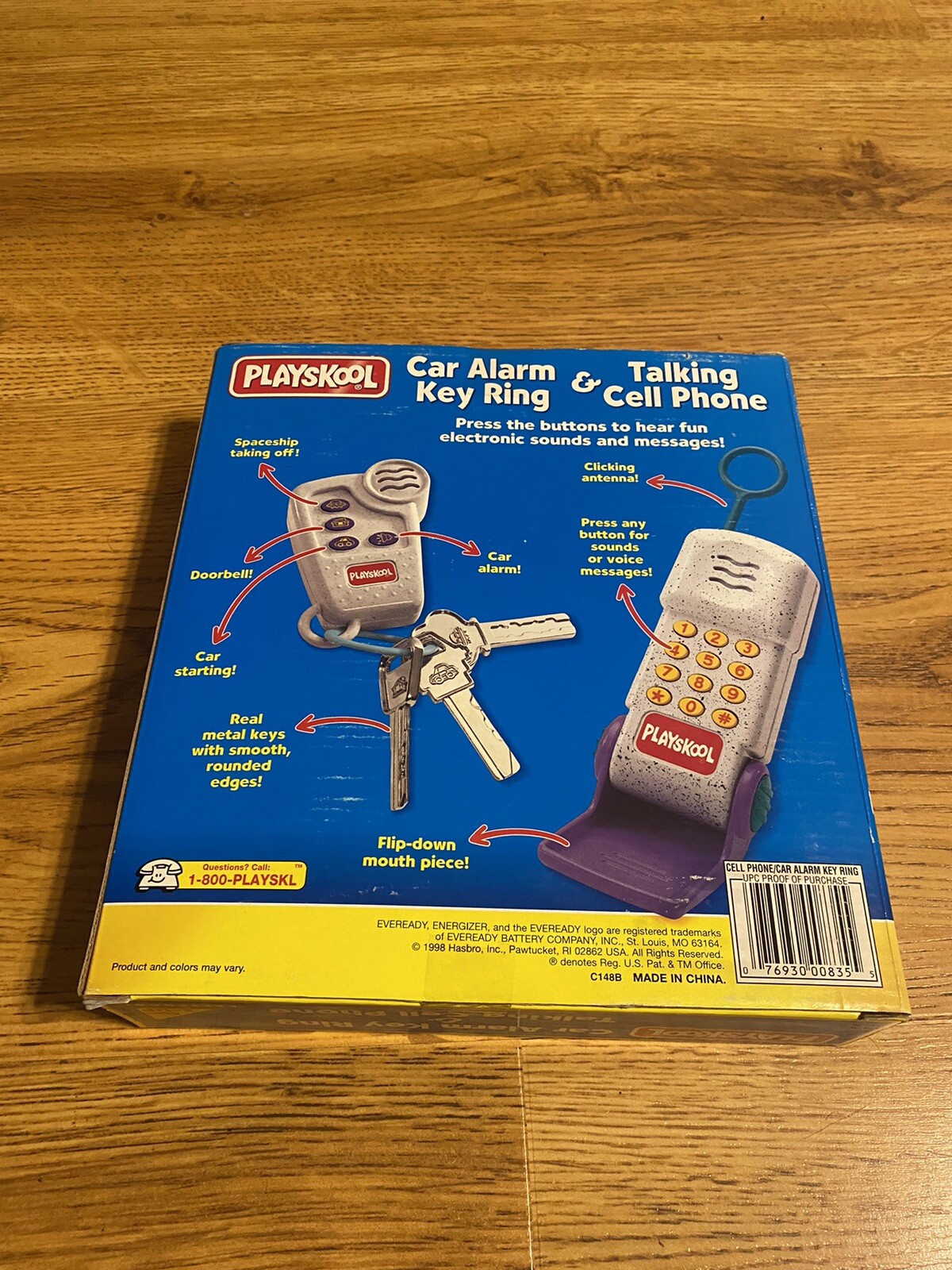 PLAYSKOOL Car Alarm Key Ring & Talking Cell Phone 1998 for sale online ...