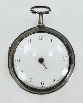 Antique English Silver Fusee & Chain Drive Pocket Watch E.M. LEVI ...