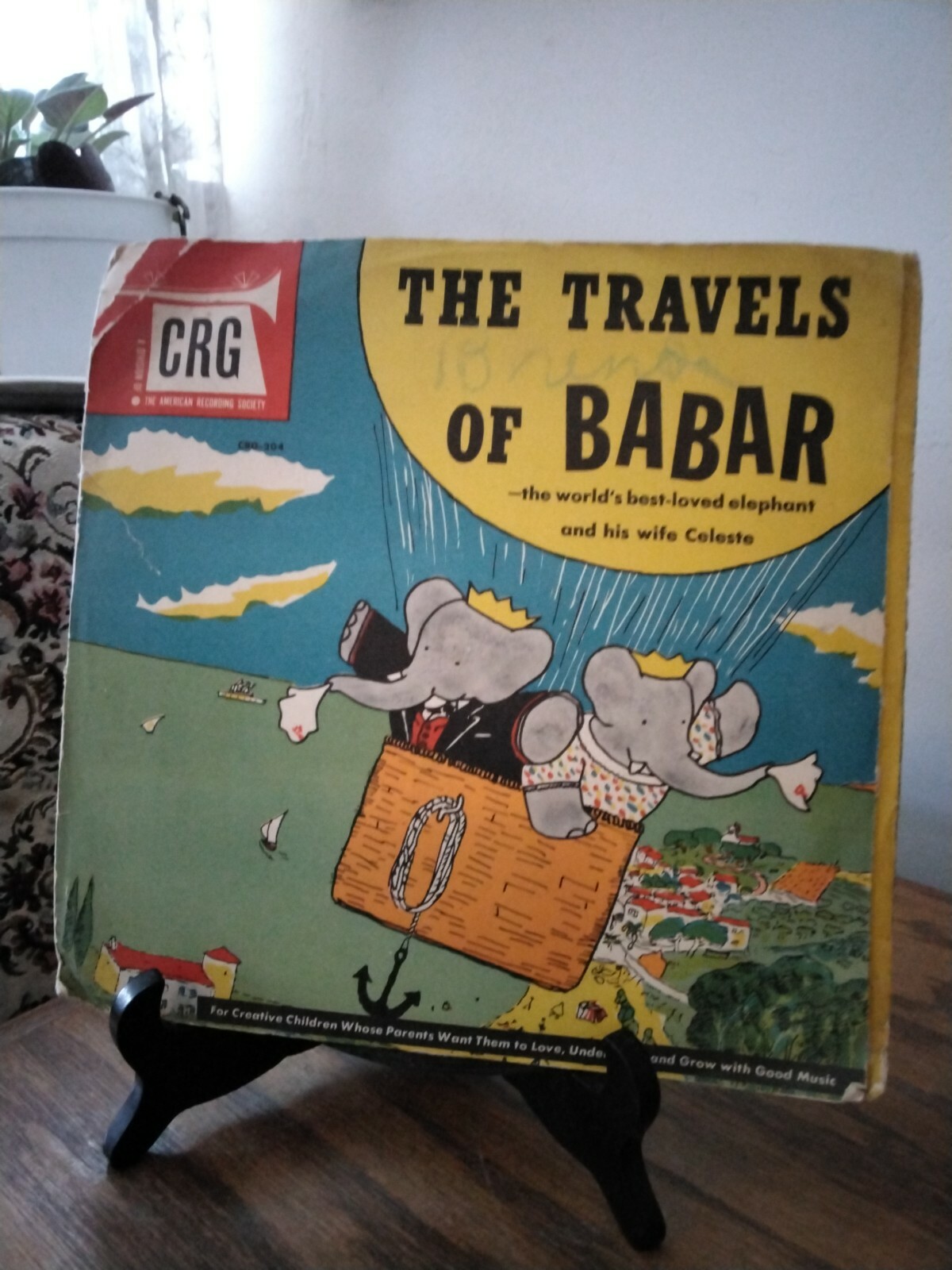 THE TRAVELS OF BABAR ( 2 discs ) ORIG 1940s CRG Records 10" VINYL 78 ...
