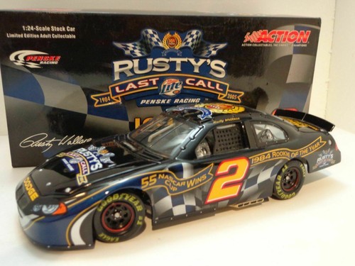 RUSTY WALLACE 2004 LAST CALL RETIRE ANNOUCEMENT 1/24 ACTION DIECAST CAR ...