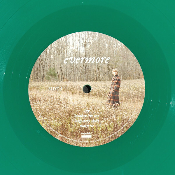 TAYLOR SWIFT EVERMORE 2X VINYL NEW! LIMITED GREEN LP W/2 BONUS TRACKS ...