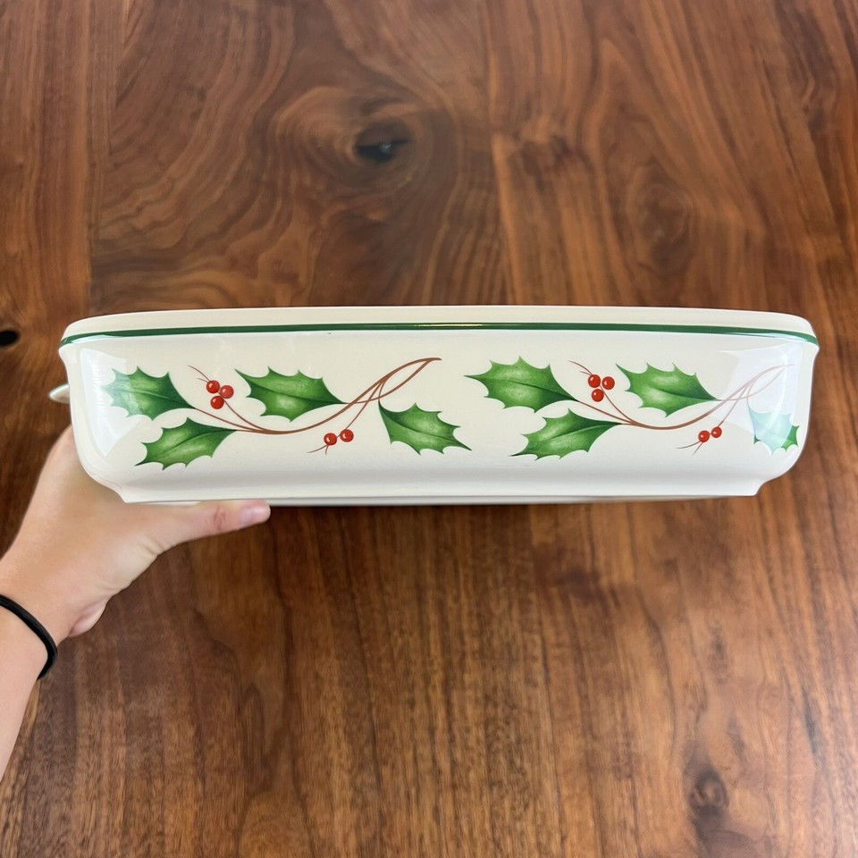 Lenox Holiday Bakeware 10” Square Baking Dish Freezer To Oven Made In ...